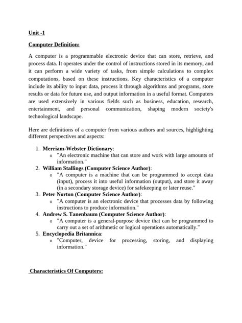 Dco Unit 1 Pdf Random Access Memory Computer Data Storage