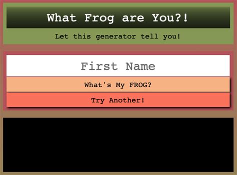 GitHub Aspitz Frog Generator