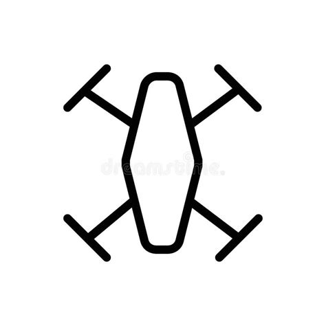 Drone Technology Icon Logo Symbol Outline Set Stock Vector Illustration Of Icon Equipment