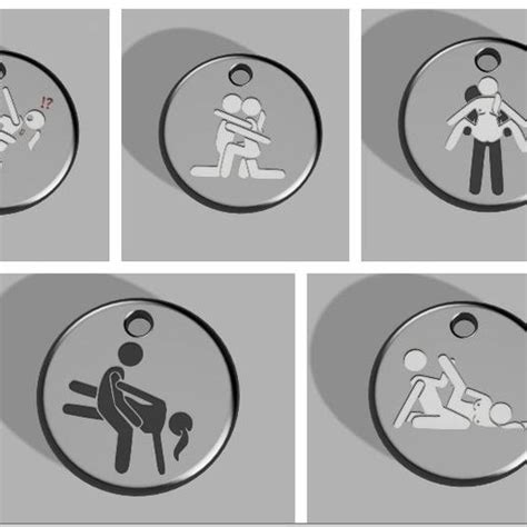 ️‍🔥 Pack 9 Keychains I Love Sex・ Stl File For ・cults