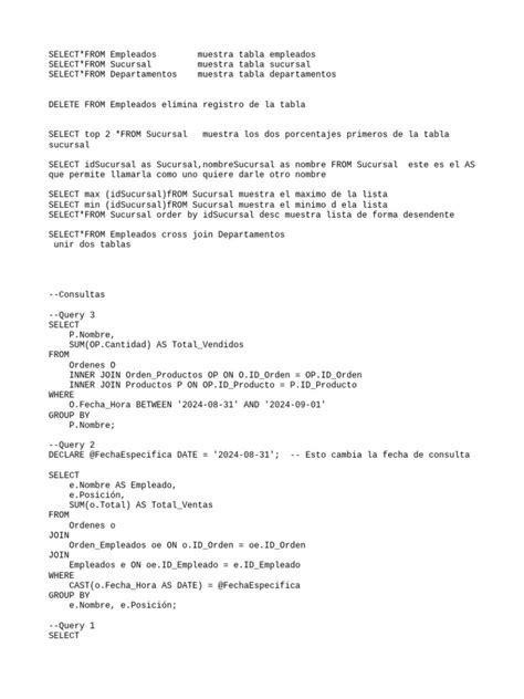Codigosql Pdf