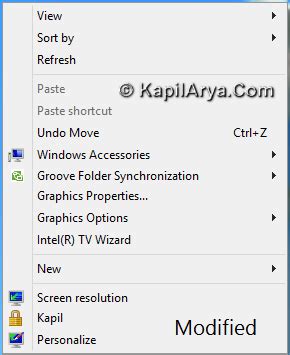 How To Remove Gadgets From Desktop Context Menu In Windows Vista
