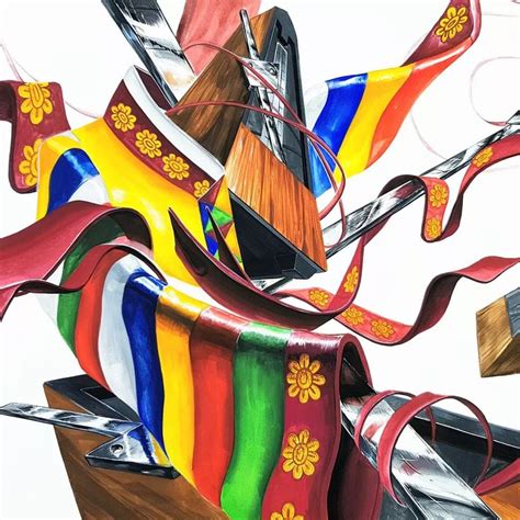 Colorful Wooden Object