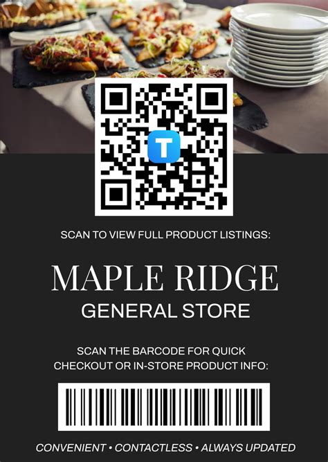 Free Qr Code Menu Templates Editable And Printable