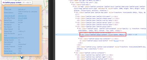 Anyone Using Dash Leaflet On A Mobile Device How Do You Make The Popup Size Appropriate For The