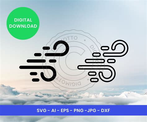 Wind Air Svg Wind Blowing Svg Air Flow Svg Wind Cloud Etsy