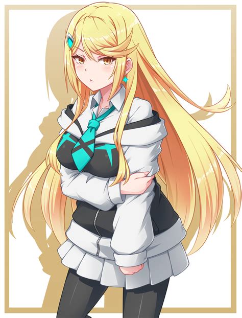 Mythra Xenoblade Chronicles And More Drawn By Yoruusagi Danbooru