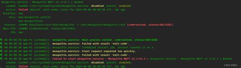 linux 安装 mosquitto并设置服务开机自启及错误解决办法 mosquitto开机自启 csdn博客