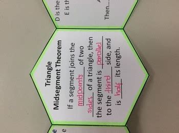 Midsegment Of Triangles Foldable PDF EASEL TPT Midsegment Of Triangles Foldable PDF EASEL TPT