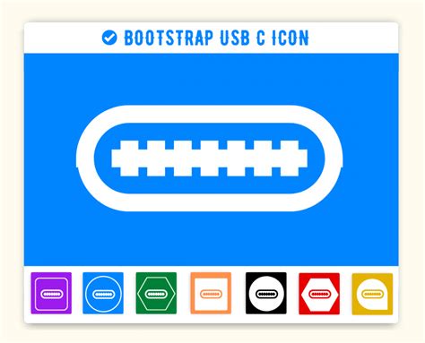 Bootstrap Usb C Icon Bi Bi Usb C Icon Code Html Css Color Button