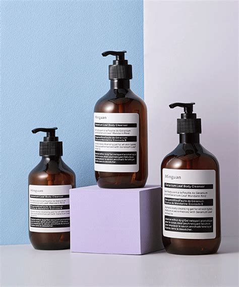 욕실 디스펜서 펌프 갈색 공병 500ml 샴푸 바디워시 린스 3종 펌핑용기 방수스티커 에이블리