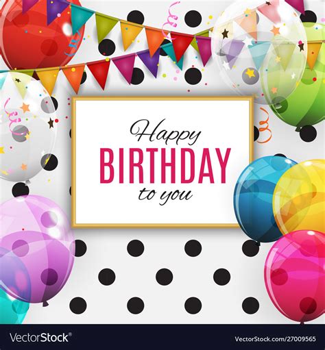 Group Colour Glossy Helium Balloons Background Vector Image