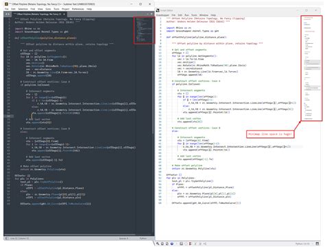 Bug Script Editor Minimap Line Spacing Is Huge Grasshopper Developer Mcneel Forum