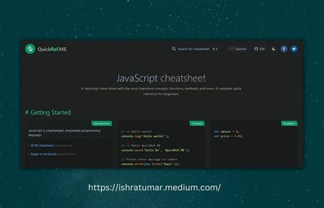 給開發者的 15 份好用 cheatsheets 分享