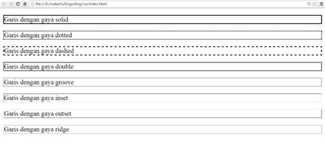 Belajar Css Part 9 Mengubah Border Dengan Css Malas Ngoding
