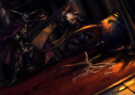 Warrior Of Light And Garland Final Fantasy And 2 More Drawn By Endou