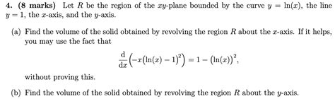 Solved 4 8 Marks Let R Be The Region Of The Xy Plane