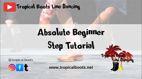 Absolute Beginner Line Dance Step Tutorial Youtube