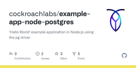 Github Cockroachlabsexample App Node Postgres Hello World Example