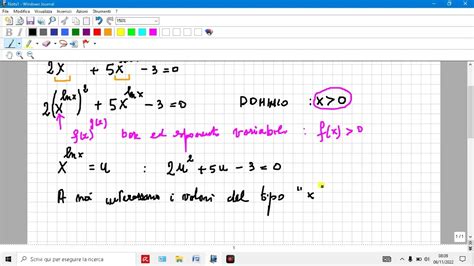 Equazione Esponenziale Contenente Il Logaritmo Naturale Come Esponente