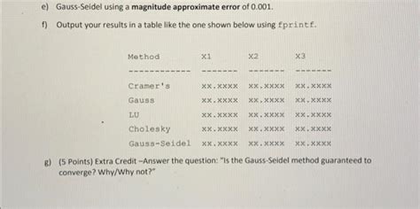 Solved This Is From A Numerican Methods Class Using Matlab