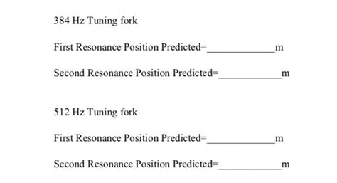 Solved Pre Lab Resonance And Speed Of Sound In The Lab You Chegg Com