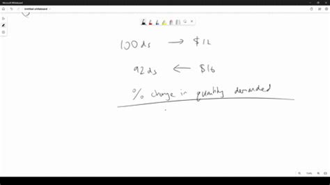 SOLVED Demand Elasticity