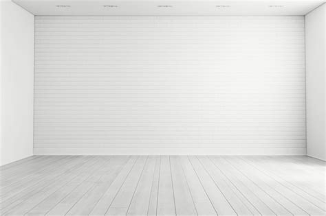 White Empty Wall Premium Photo