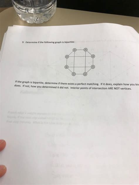 Solved Determine If The Following Graph Is Bipartite If Chegg