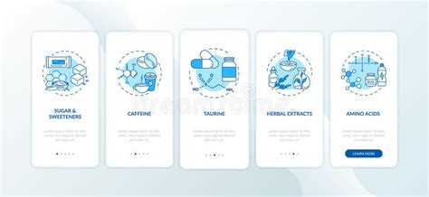 Energetics Components Onboarding Mobile App Page Screen With Concepts