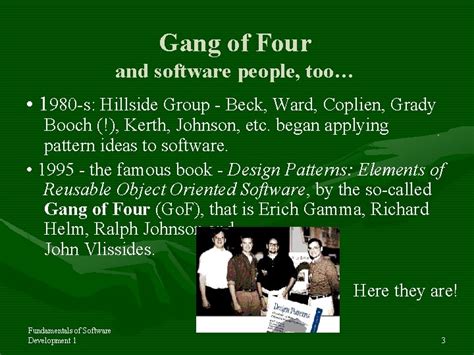 Gang Of Four The Beginnings The Original Patterns