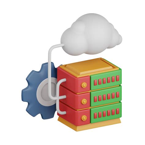 3d Rendering Database Server Isolated Useful For Business Analytics Web Money And Finance