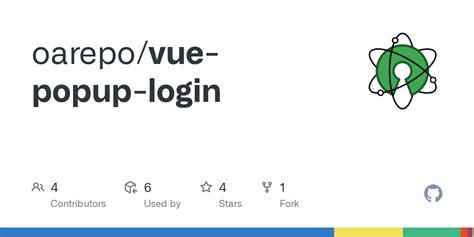 GitHub Oarepo Vue Popup Login