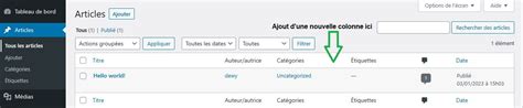 Ajouter Une Colonne Custom Avec Un Tri Dans Ladmin Wordpress