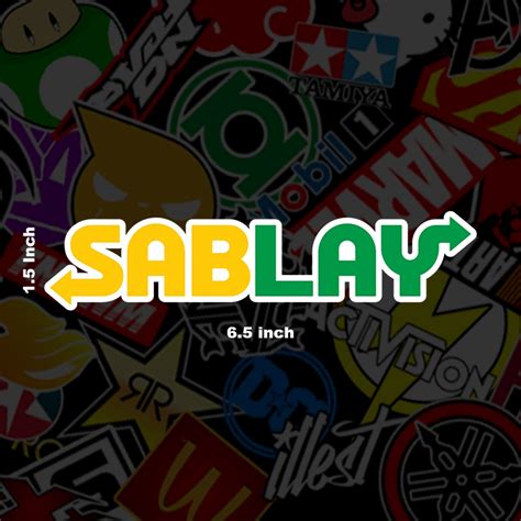 Sablay Subway Parody Vinyl Cut Out Sticker Shopee Philippines