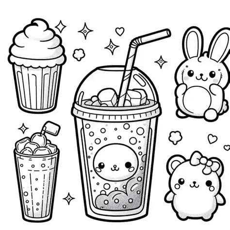 Dibujos Para Colorear De Refrescos