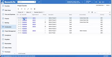 Export Estimate Worksheet Data To Acumatica