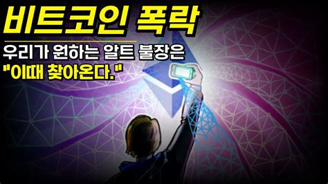 비트코인 폭락 바로 이때 알트 불장 시작 Youtube