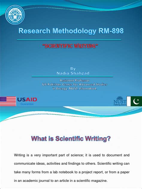 Rm Scientific Writing Pdf Abstract Summary Science