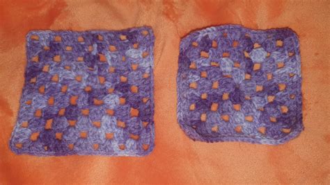 Blocked Vs Unblocked Granny Square R Crocheting
