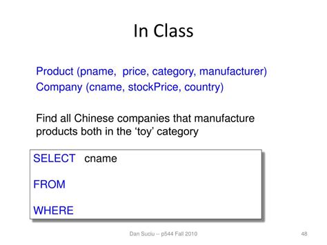 ppt principles of database systems cse 544p powerpoint presentation