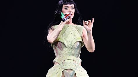 Katy Perry Nearly Falls As Stage Prop Tips Mid Air At Australia Show