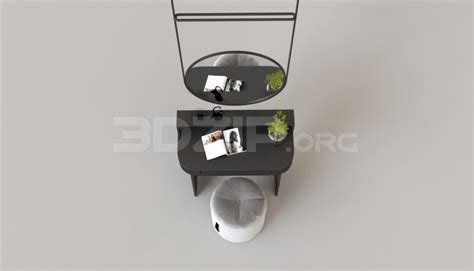 5769 Free 3d Dressing Table Model Download 3dziporg 3d Model Free