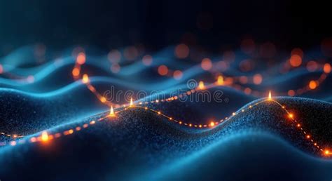 Abstract Generative Art Design Shows Futuristic Data Flow Dynamic Graphic Design Highlights