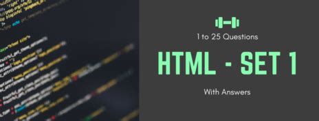 HTML Questions With Answers 1 To 25 Questions SET 1 Yeah Hub