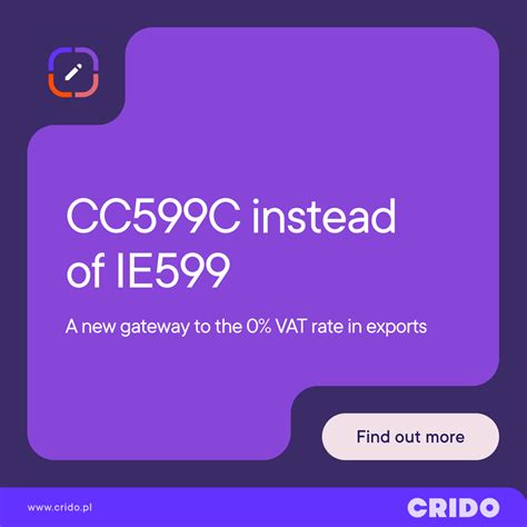 Cc599c Instead Of Ie599 A New Gateway To The 0 Vat Rate In Exports