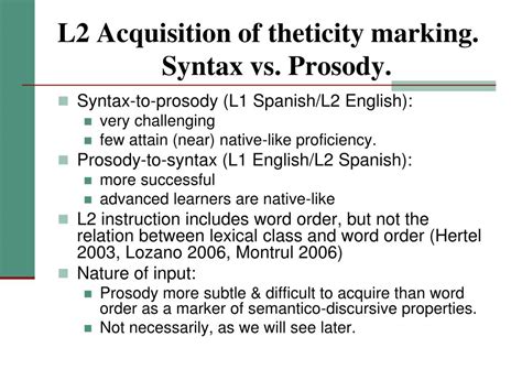 Ppt Encoding Discourse Based Meaning Syntax Vs Prosody