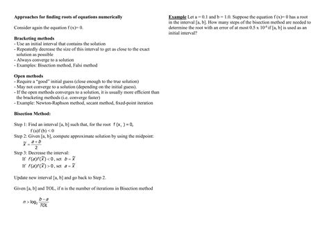 Chapter 2 Solving Nonlinear Equations Pdf Physics Science