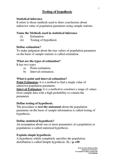SOLUTION Theory Testing Of Hypothesis Studypool