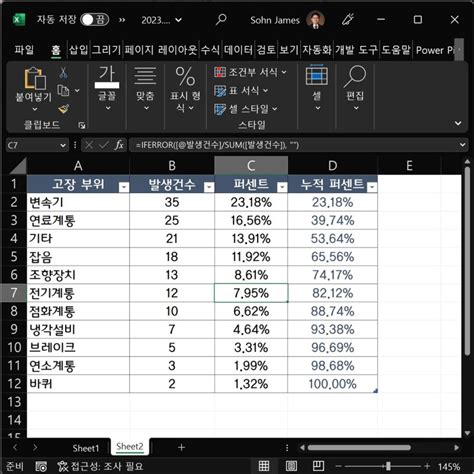 {엑셀} 혼합 차트 만들기 막대그래프 꺽은선 그래프 보조 스케일 네이버 블로그